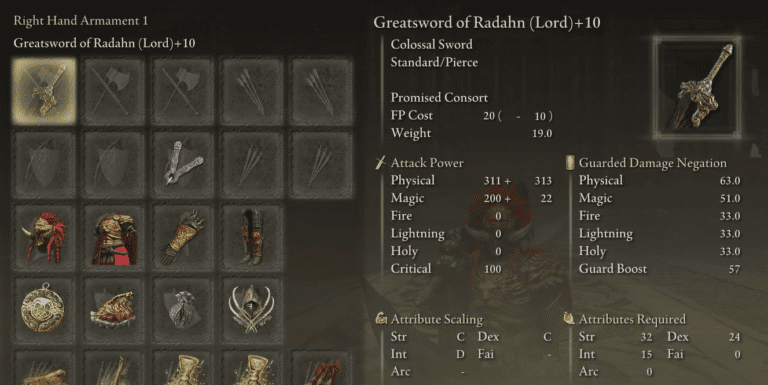 Elden Ring DLC Best Consort Radahn Build – Greatsword of Radahn Build ...