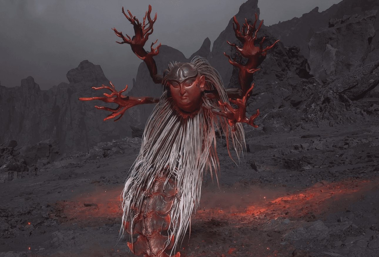 Black Myth Wukong Secret Lava and Fire Staff – Staff of Blazing Karma ...