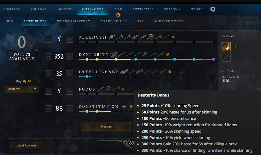 New World Aeternum: Best Dark Hide Skinning and Aptitude Farming Route ...